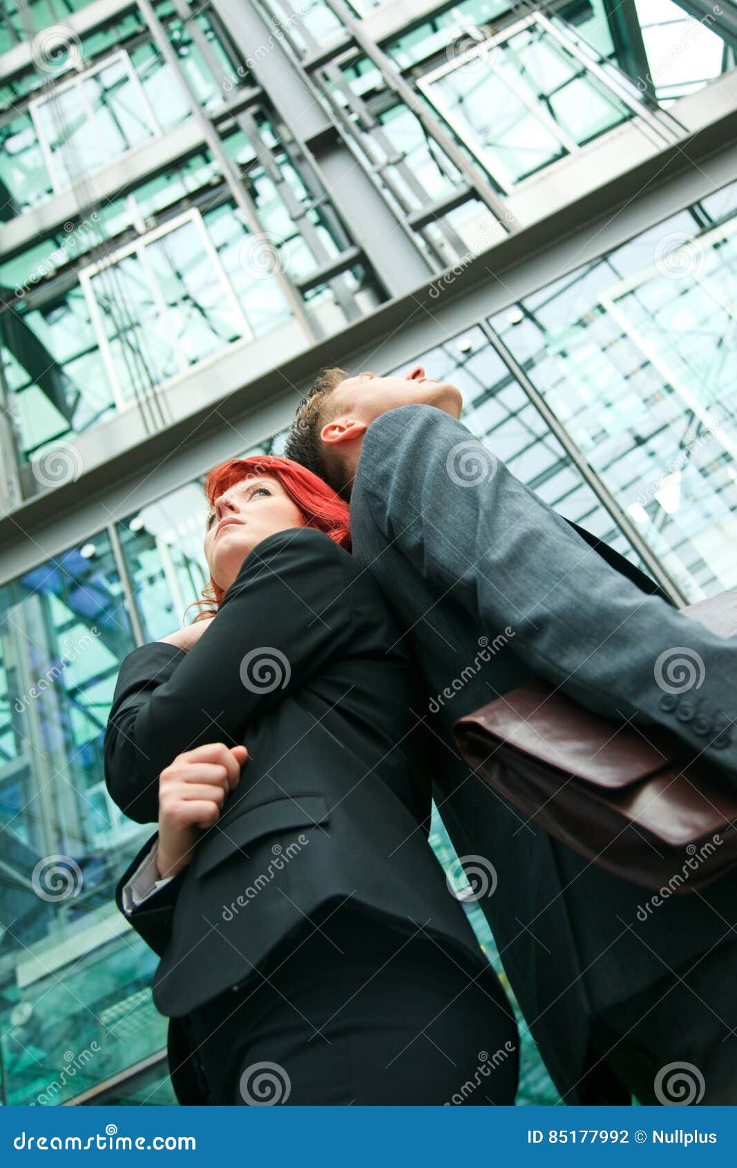 Business People in Front of an Office Building Stock Photo - Image of ...