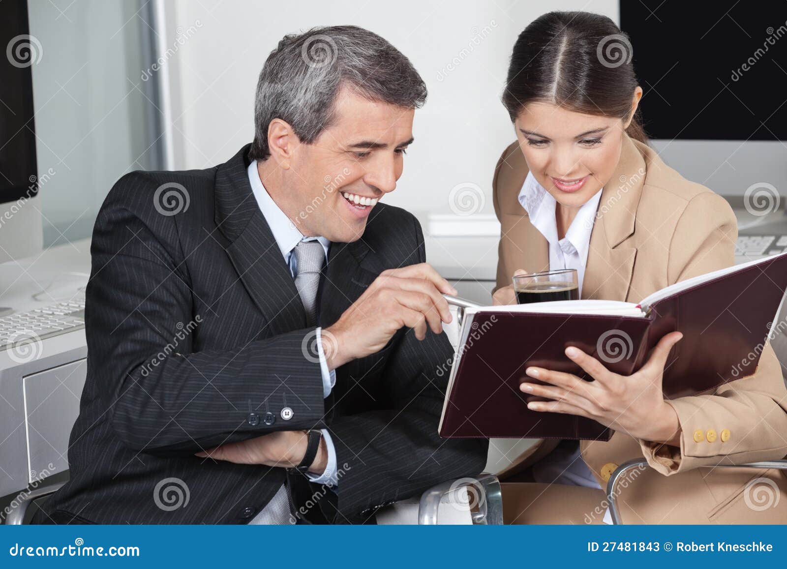 Business People with Full Order Stock Image - Image of caucasian ...