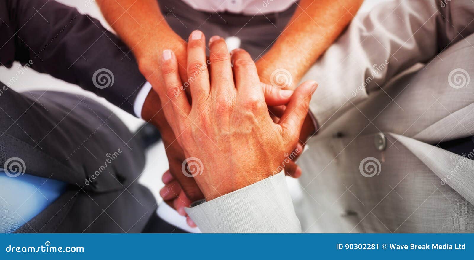 Business People Gathering Their Hands Together Stock Image - Image of ...