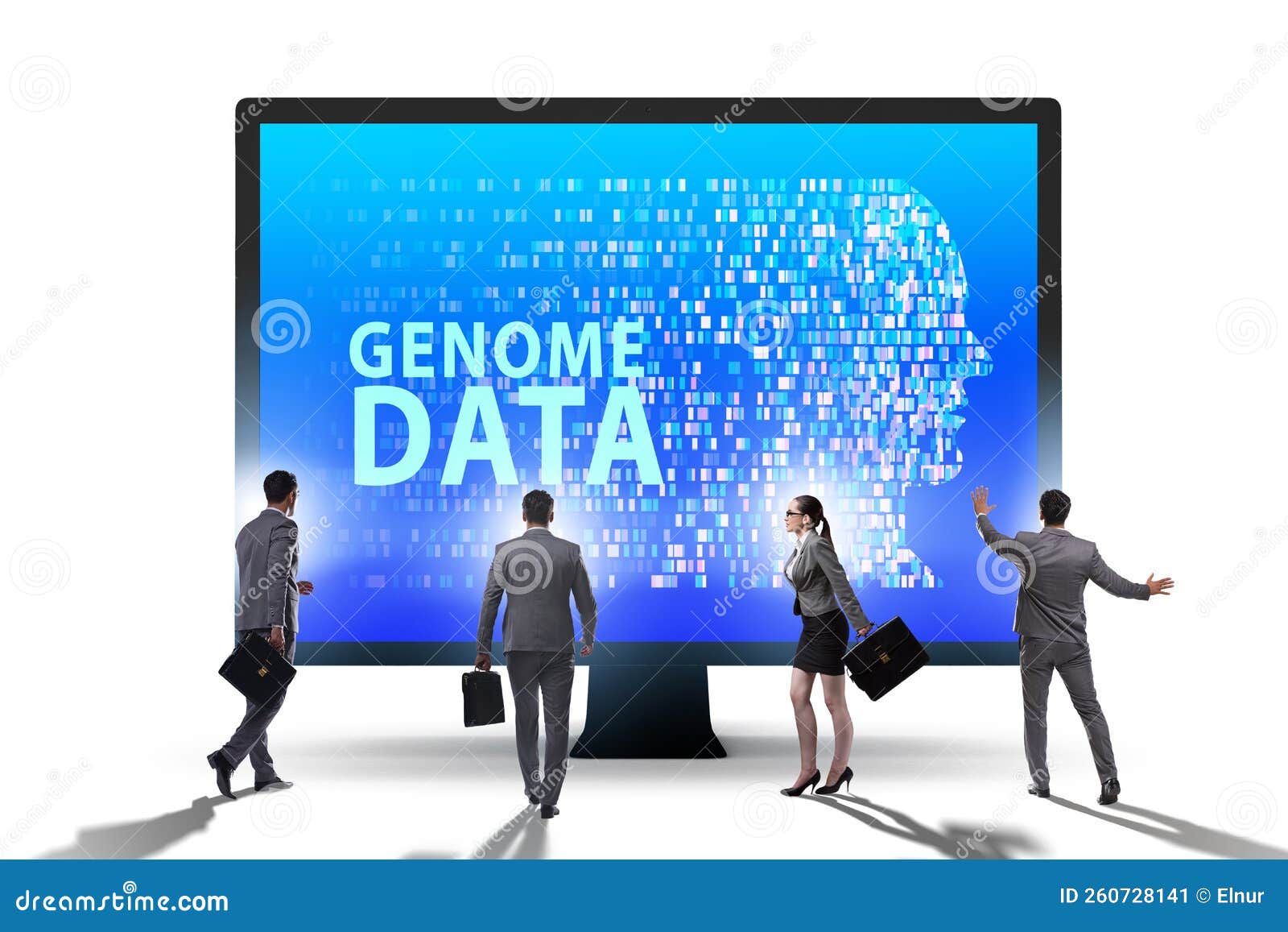 Business People in Genome Data Concept Stock Image - Image of molecular ...