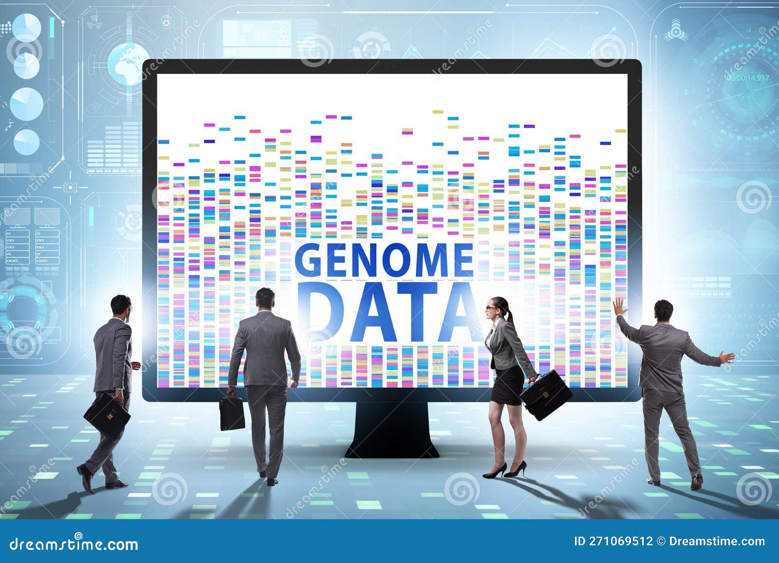 Business People in Genome Data Concept Stock Photo - Image of mapping ...