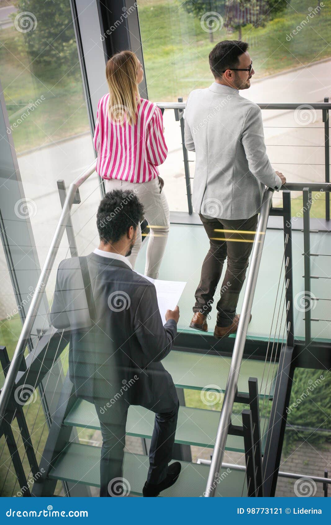 Business People Go To Work. Stock Image - Image of caucasian, activity ...