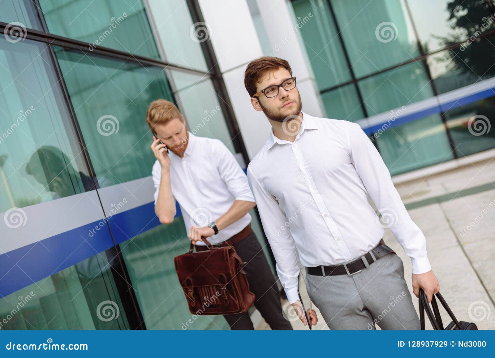 Business People Going To Work Stock Image - Image of office, tablet ...