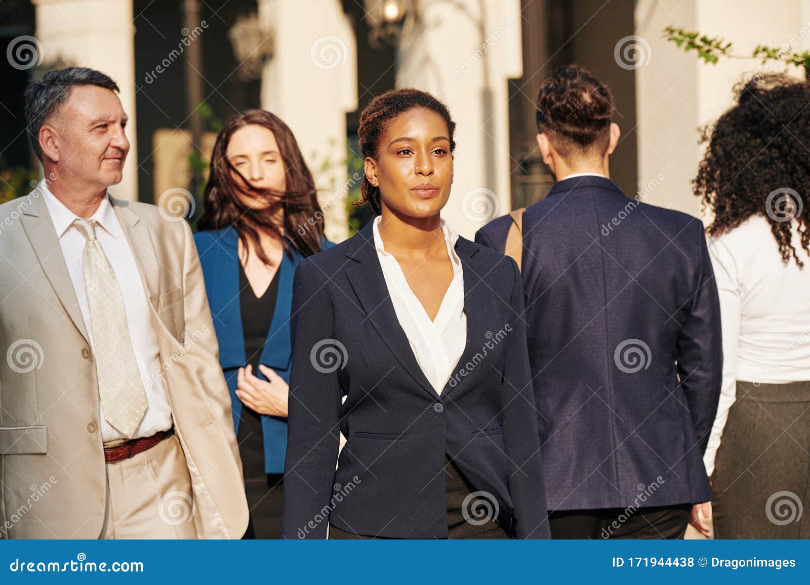 Business People Going To Work Stock Photo - Image of adult, cheerful ...