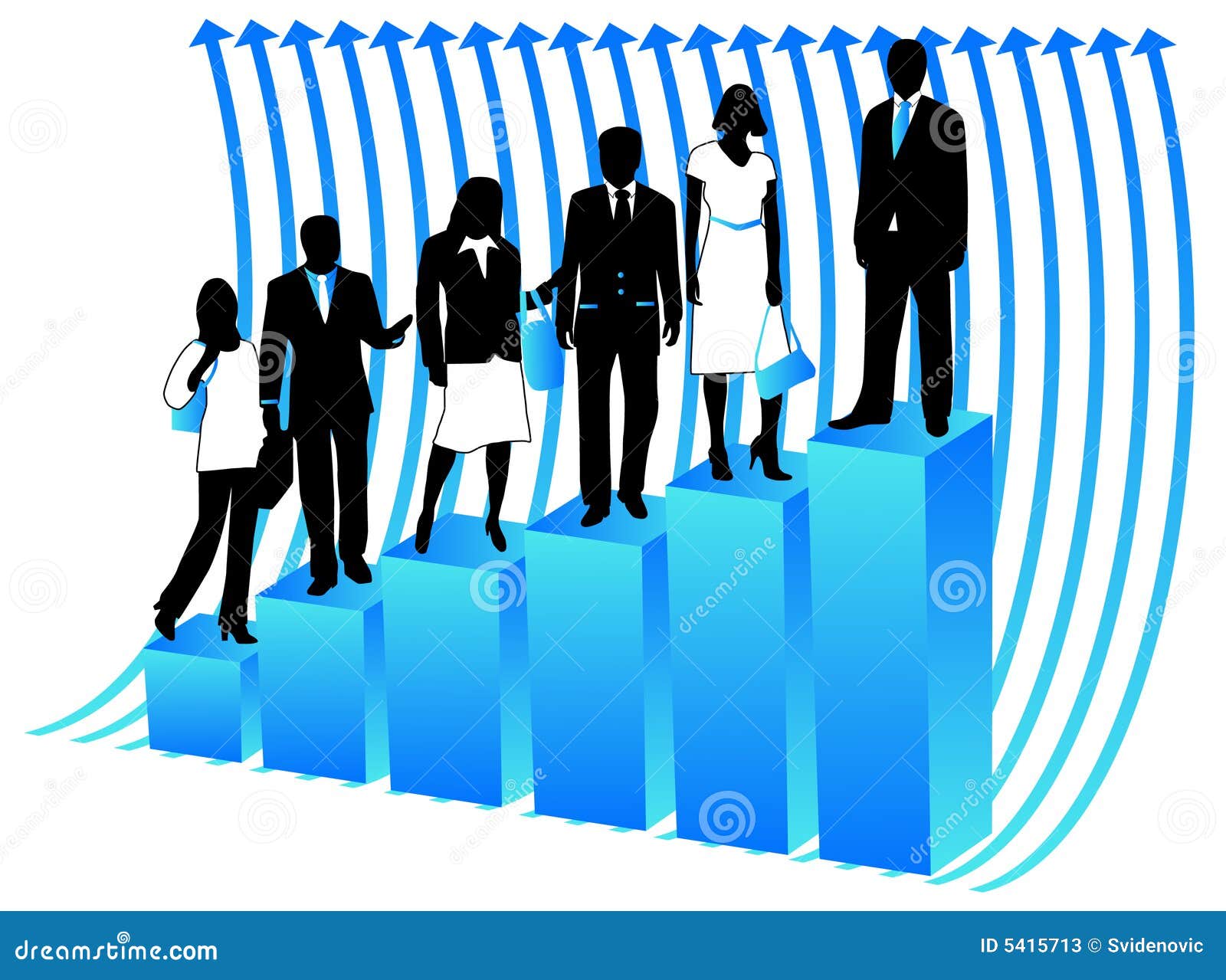 Business people and graph stock vector. Illustration of illustrations ...