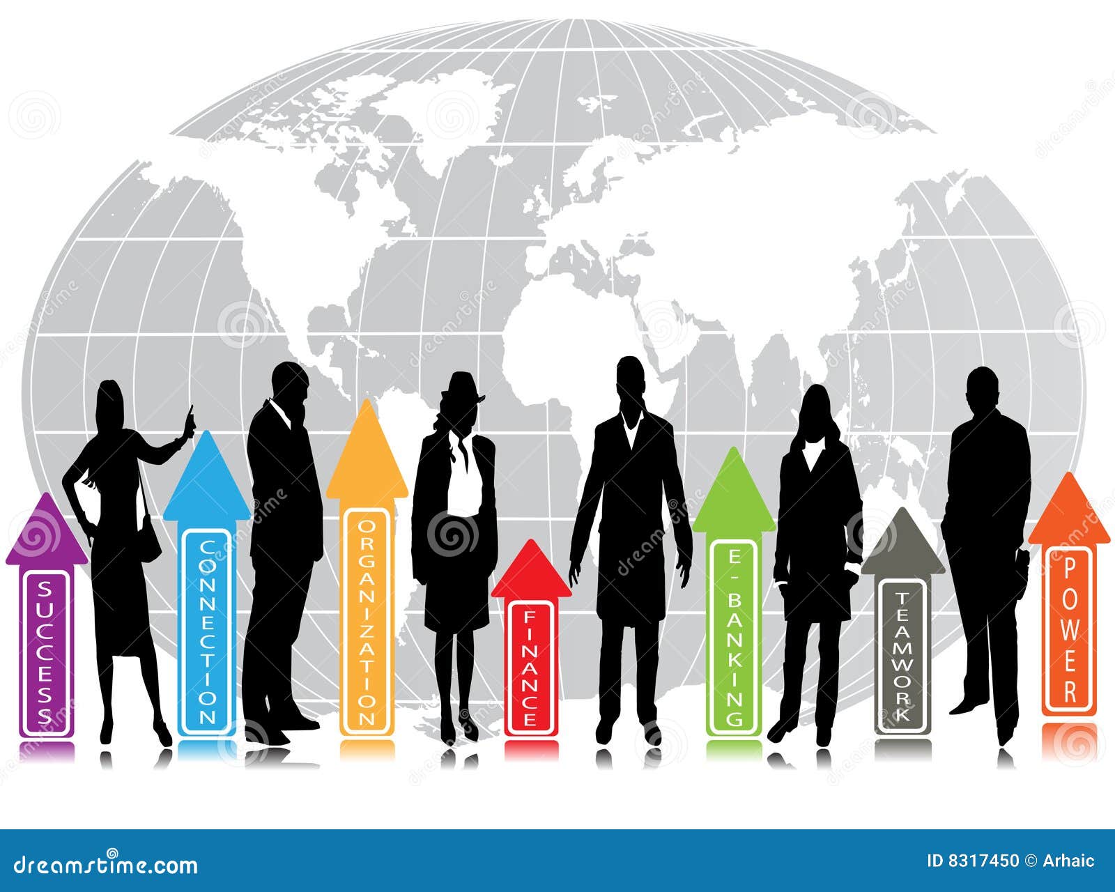 Business People and Graphics Stock Vector - Illustration of increase ...