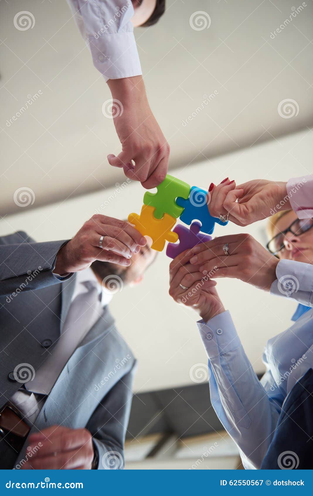 Business People Group Assembling Jigsaw Puzzle Stock Image - Image of ...