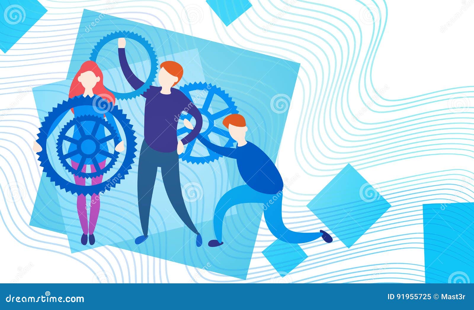 Business People Group with Cog Wheel Team Brainstorming Process Stock ...