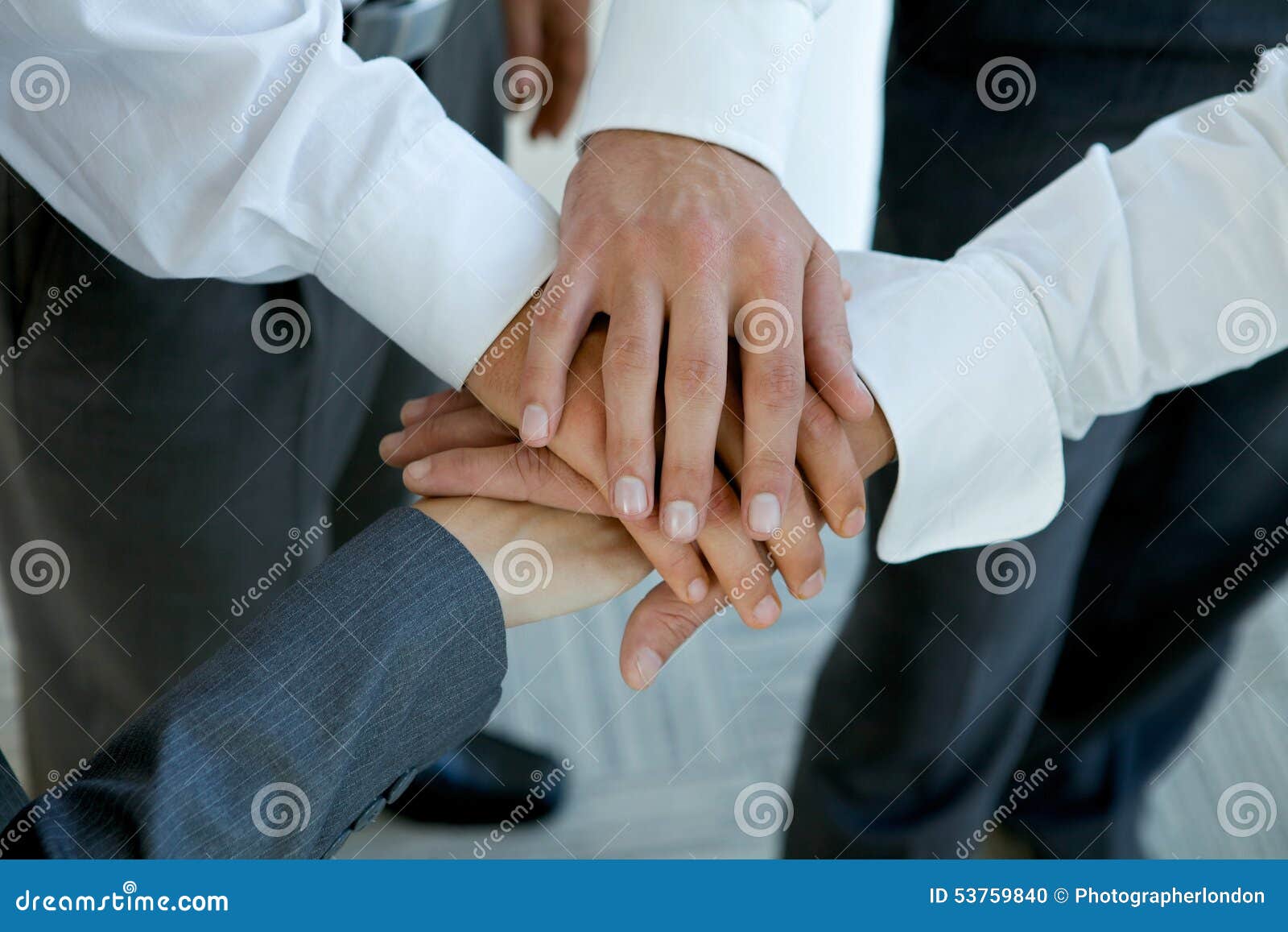 Business People Group Connecting Hands Stock Photo - Image of harmony ...