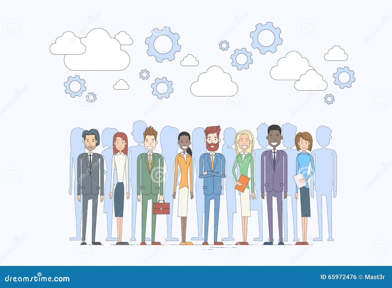 Business People Group Human Resources Team Diverse Stock Vector ...