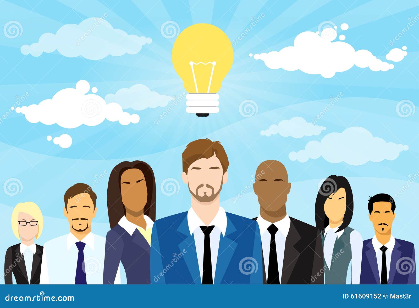 Group Idea Generation Illustration Clipart Royalty-Free Stock ...