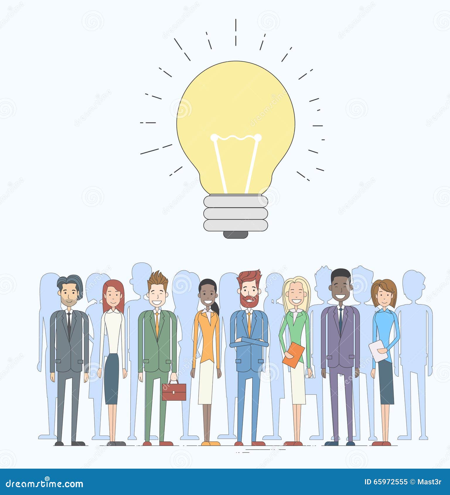 Group Idea Generation Illustration Clipart Royalty-Free Stock ...