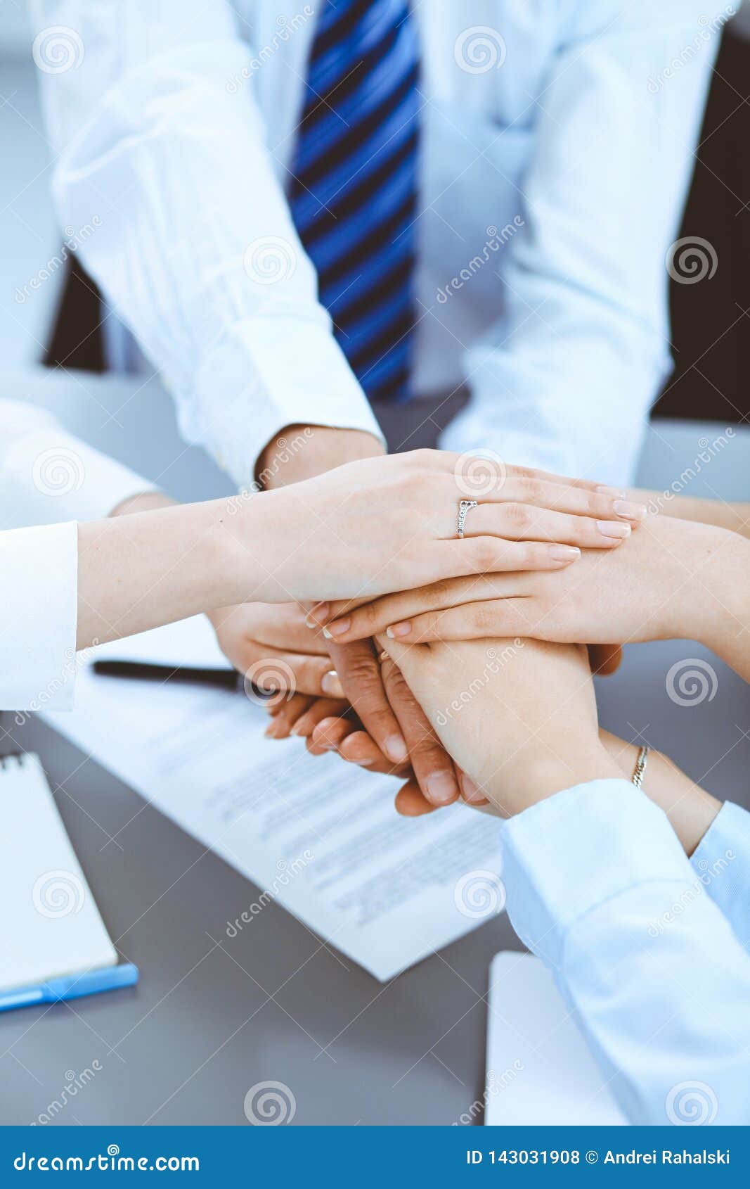 Business People Group Joining Hands and Representing Concept of ...