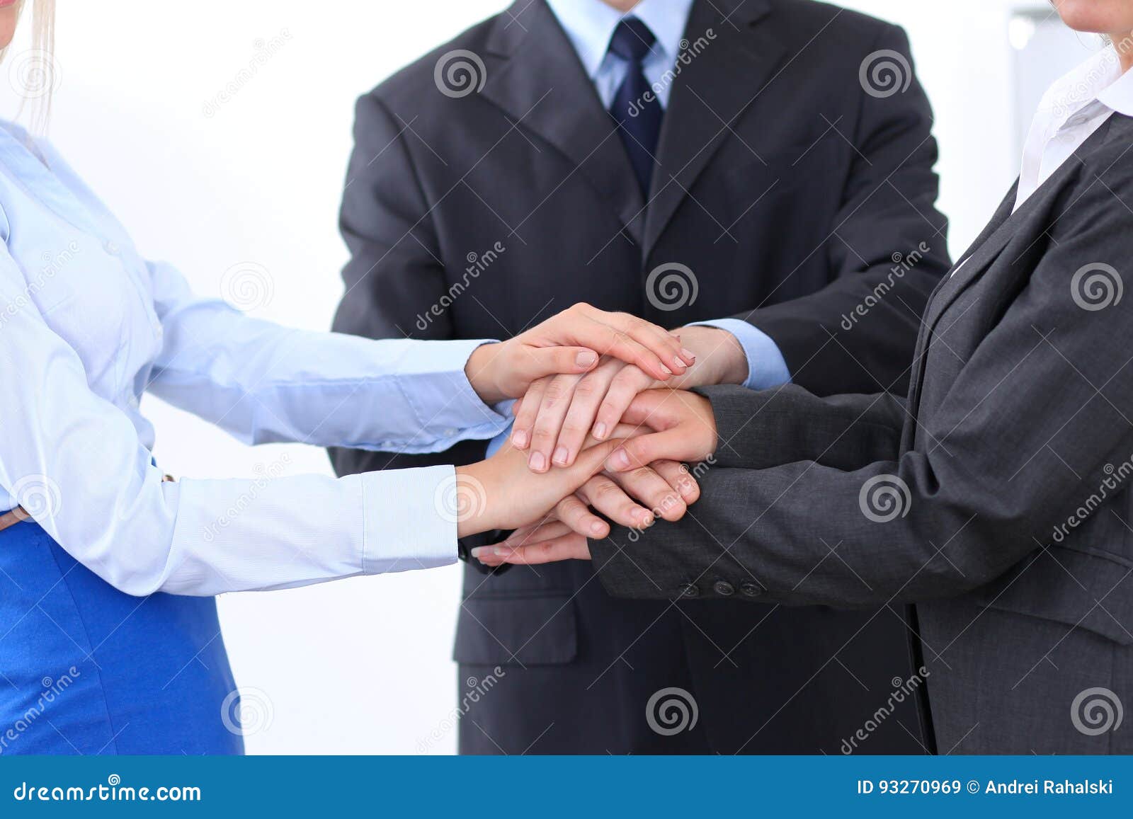 Business People Group Joining Hands Stock Image - Image of friends ...
