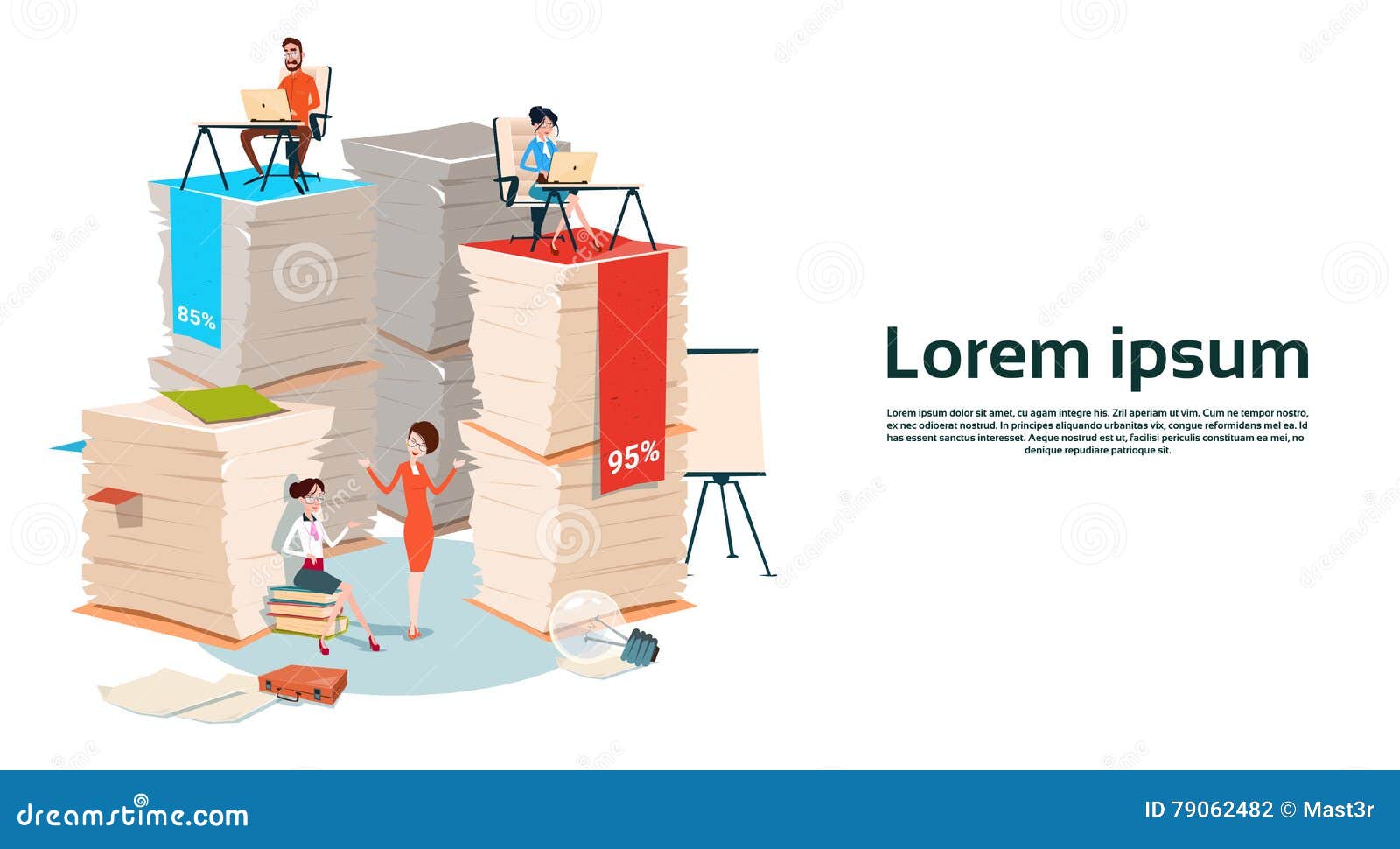 Business People Group Stacked Paper Document Paperwork Study Teamwork ...