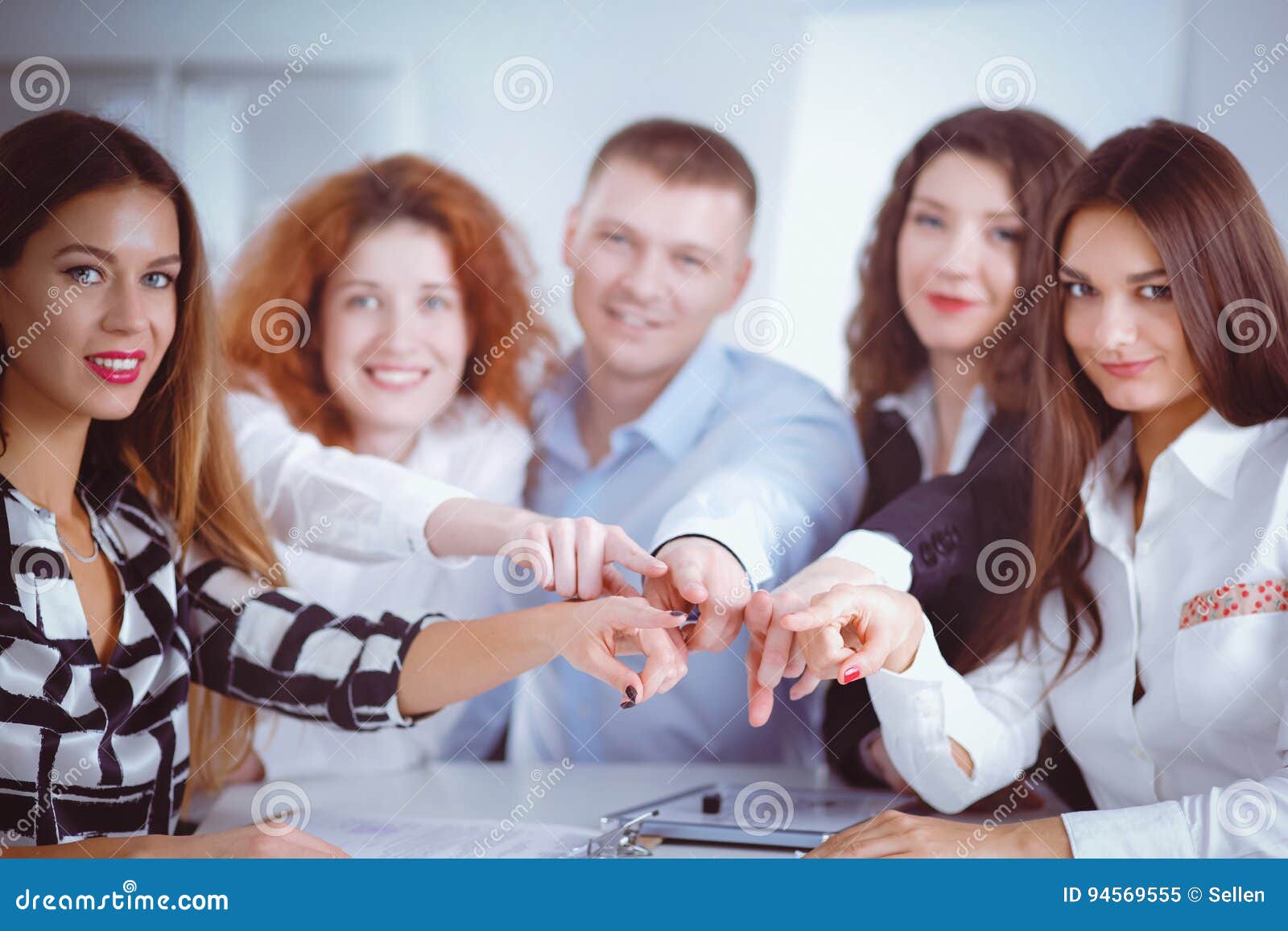 Business People Group Team Point Finger at You Stock Image - Image of ...