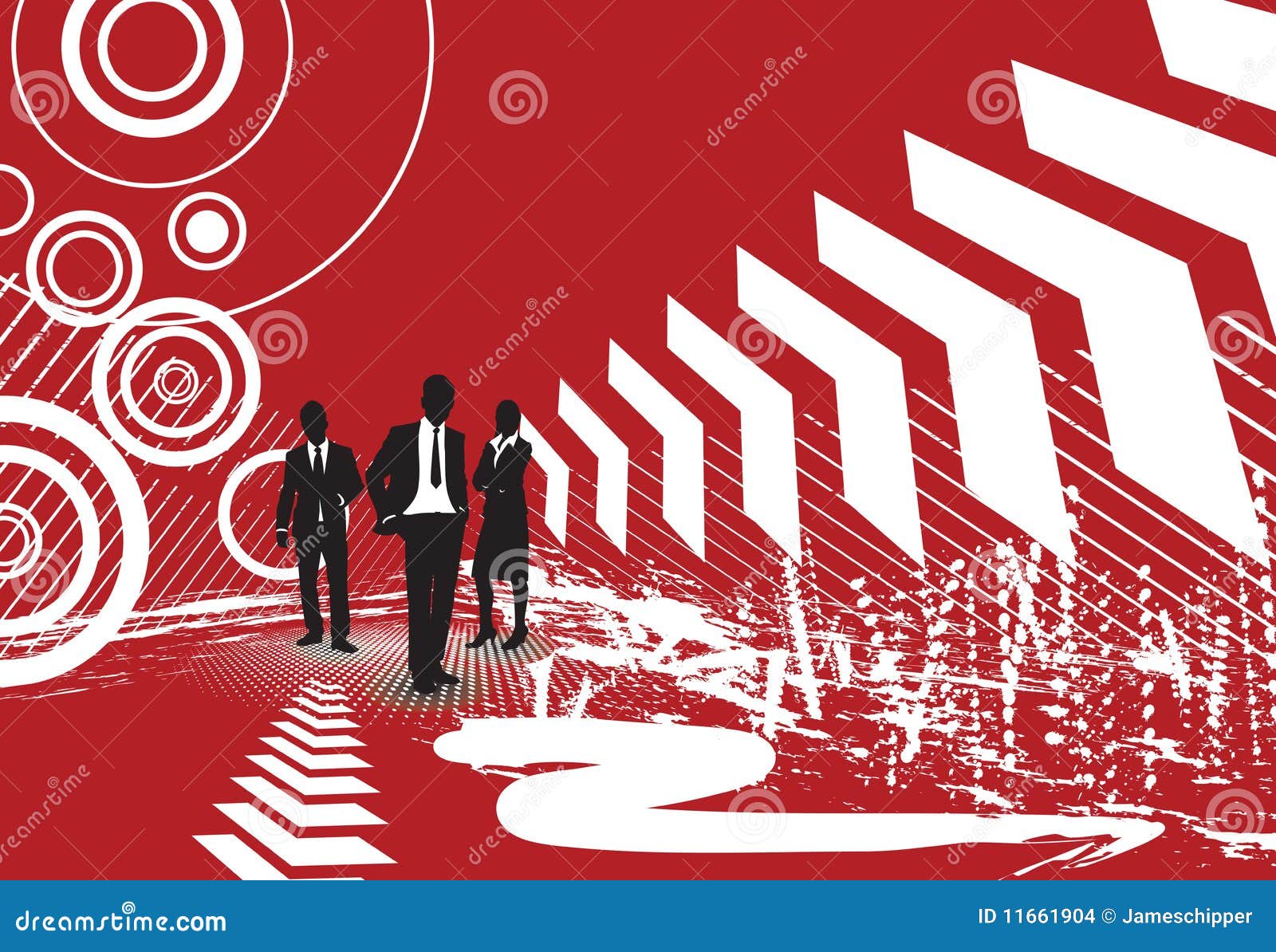 Business People on Halftone Background Stock Vector - Illustration of ...
