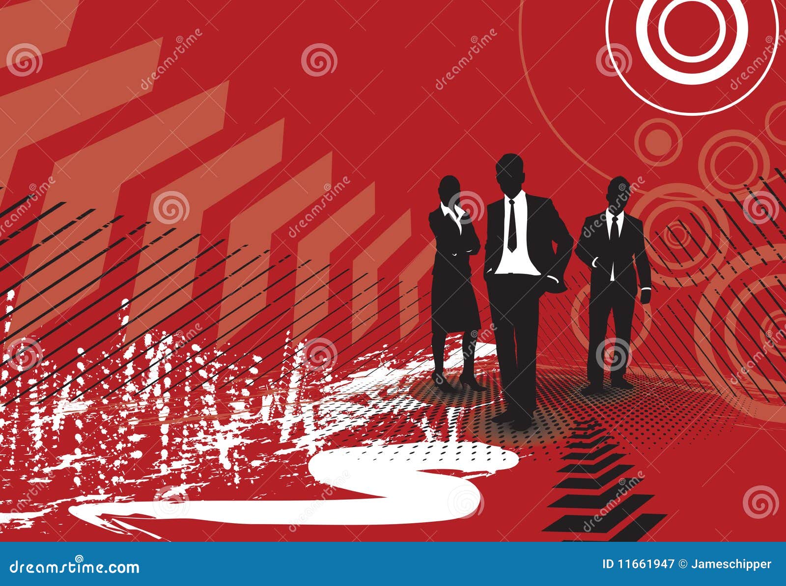 Business People on Halftone Background Stock Vector - Illustration of ...