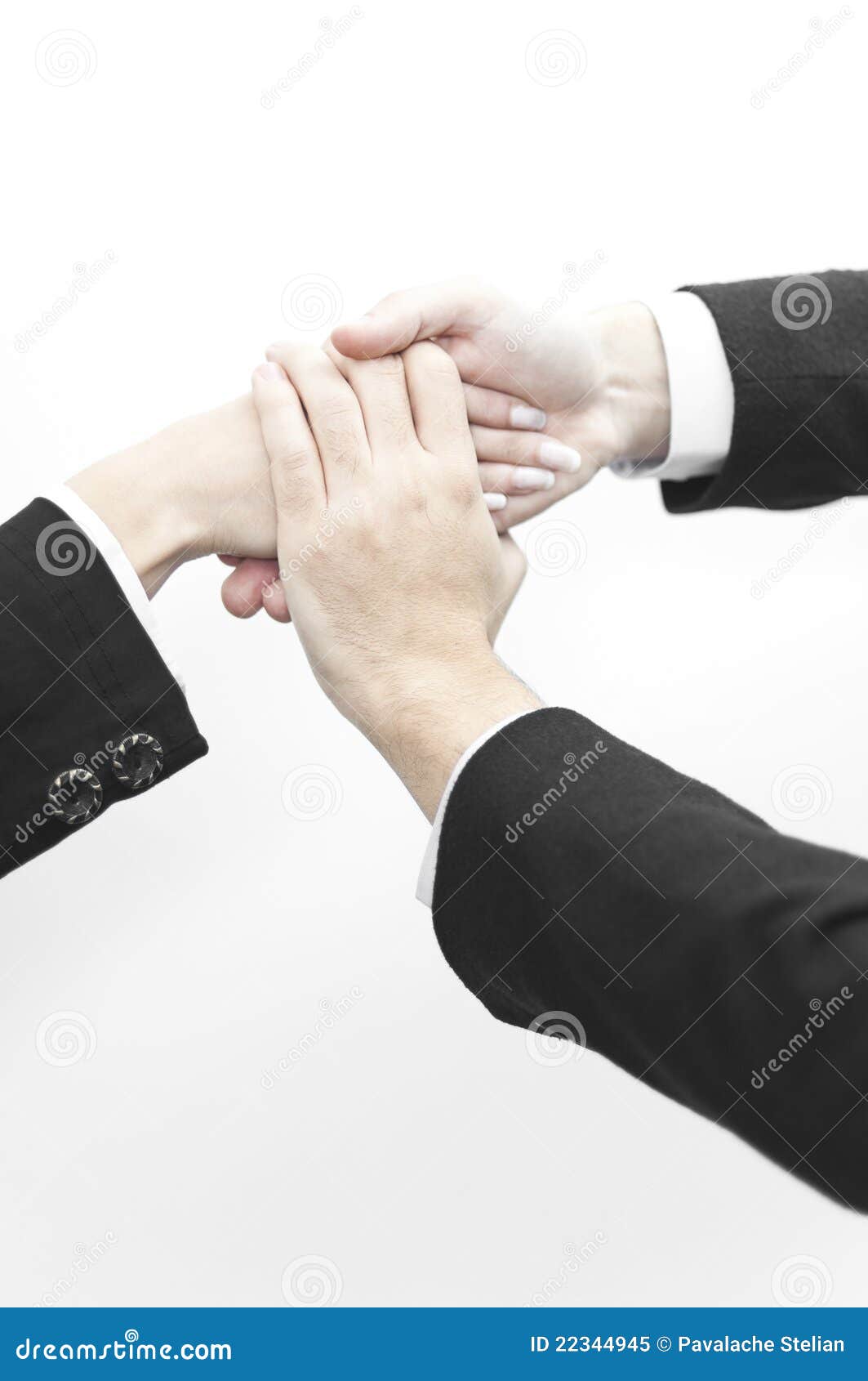 Business People with Hands Overlapping Stock Image - Image of person ...