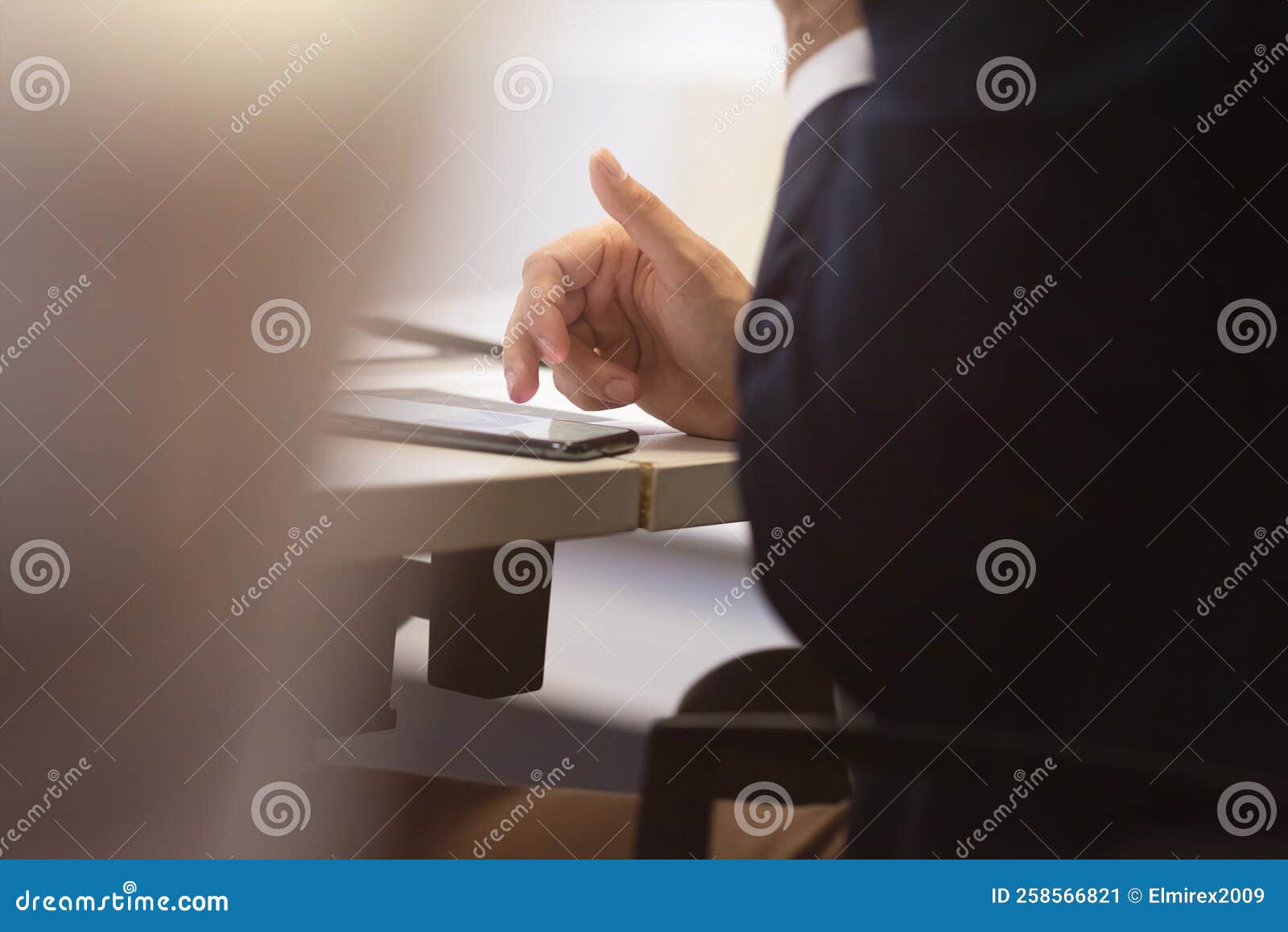 Business People Hands Using Laptop Computer during Conference Stock ...