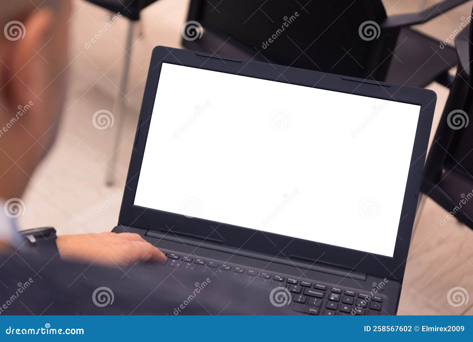 Business People Hands Using Laptop Computer during Conference Stock ...