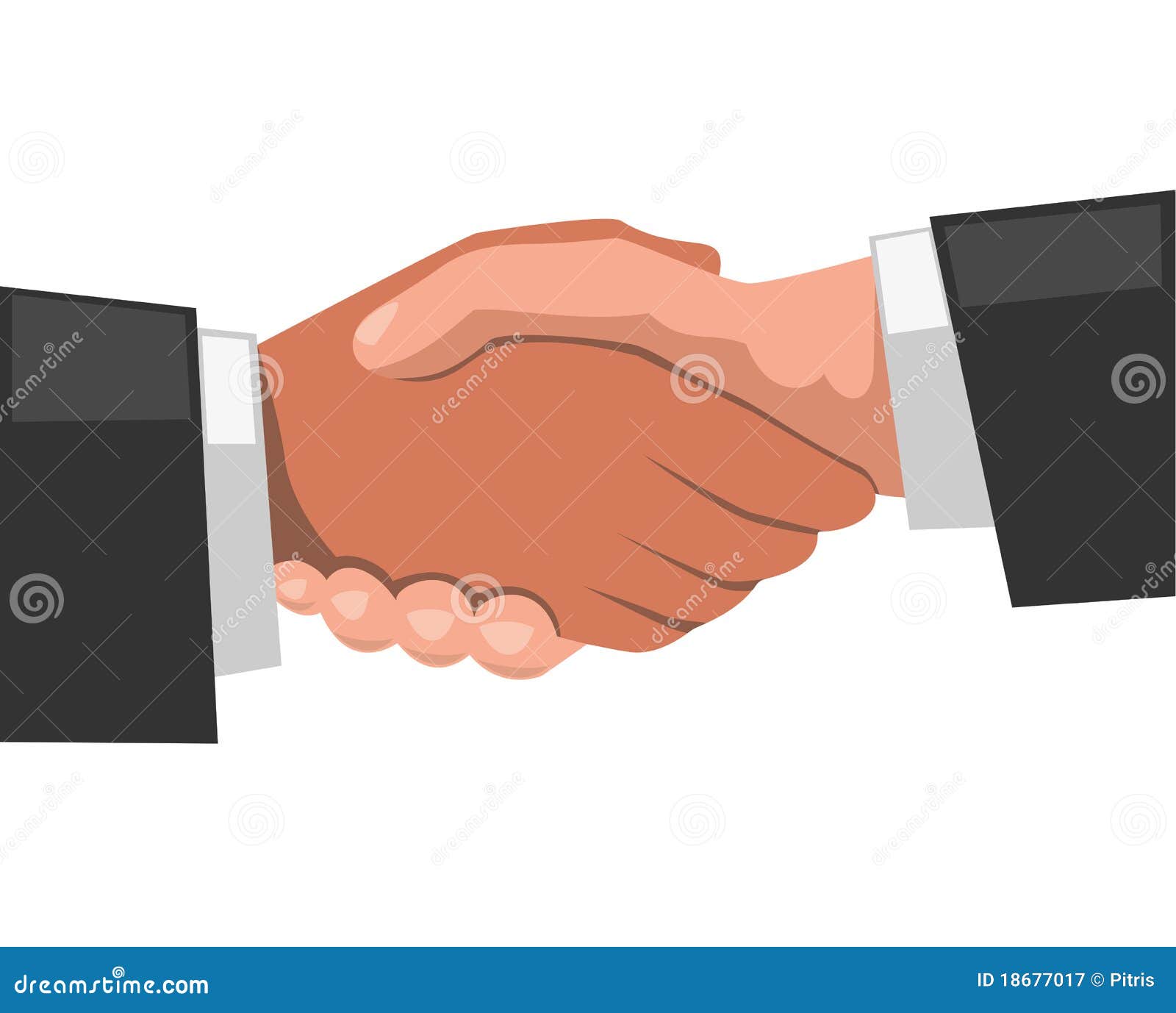 Business people handshake stock vector. Illustration of gesture - 18677017