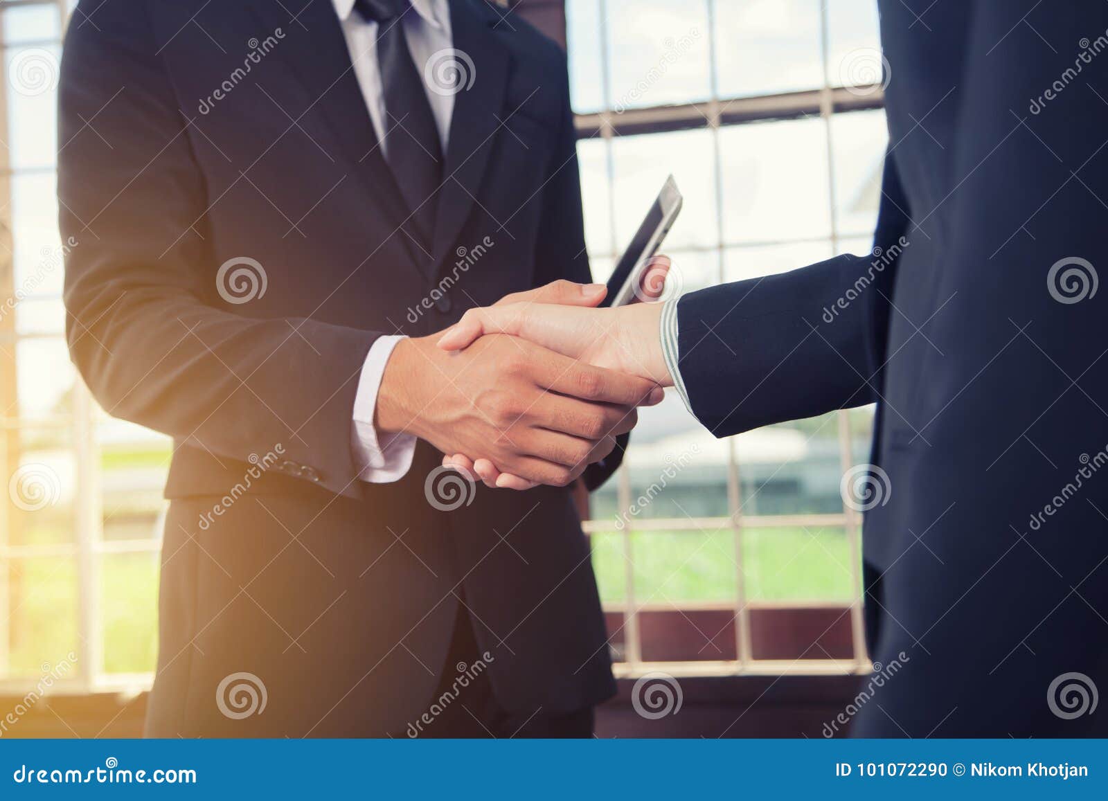 Business People Handshake To Partner. Concept of Agreement Stock Photo ...
