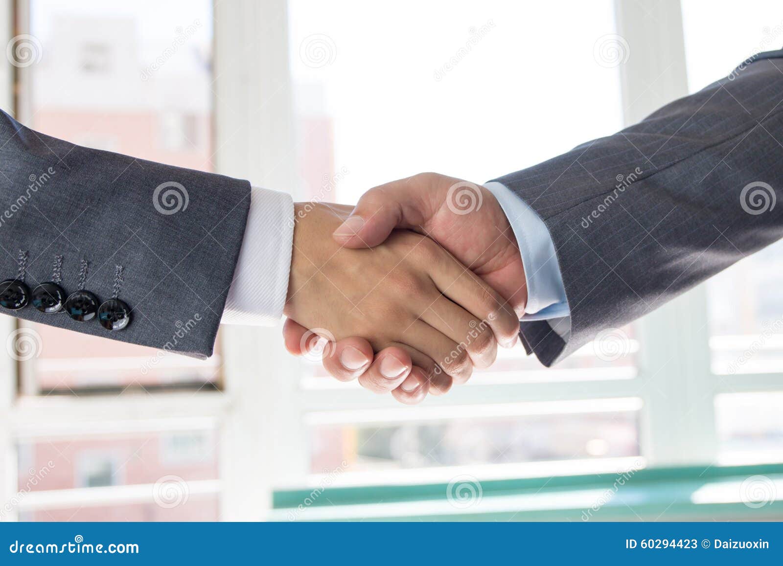 Business People Handshaking Stock Image - Image of greeting, gray: 60294423
