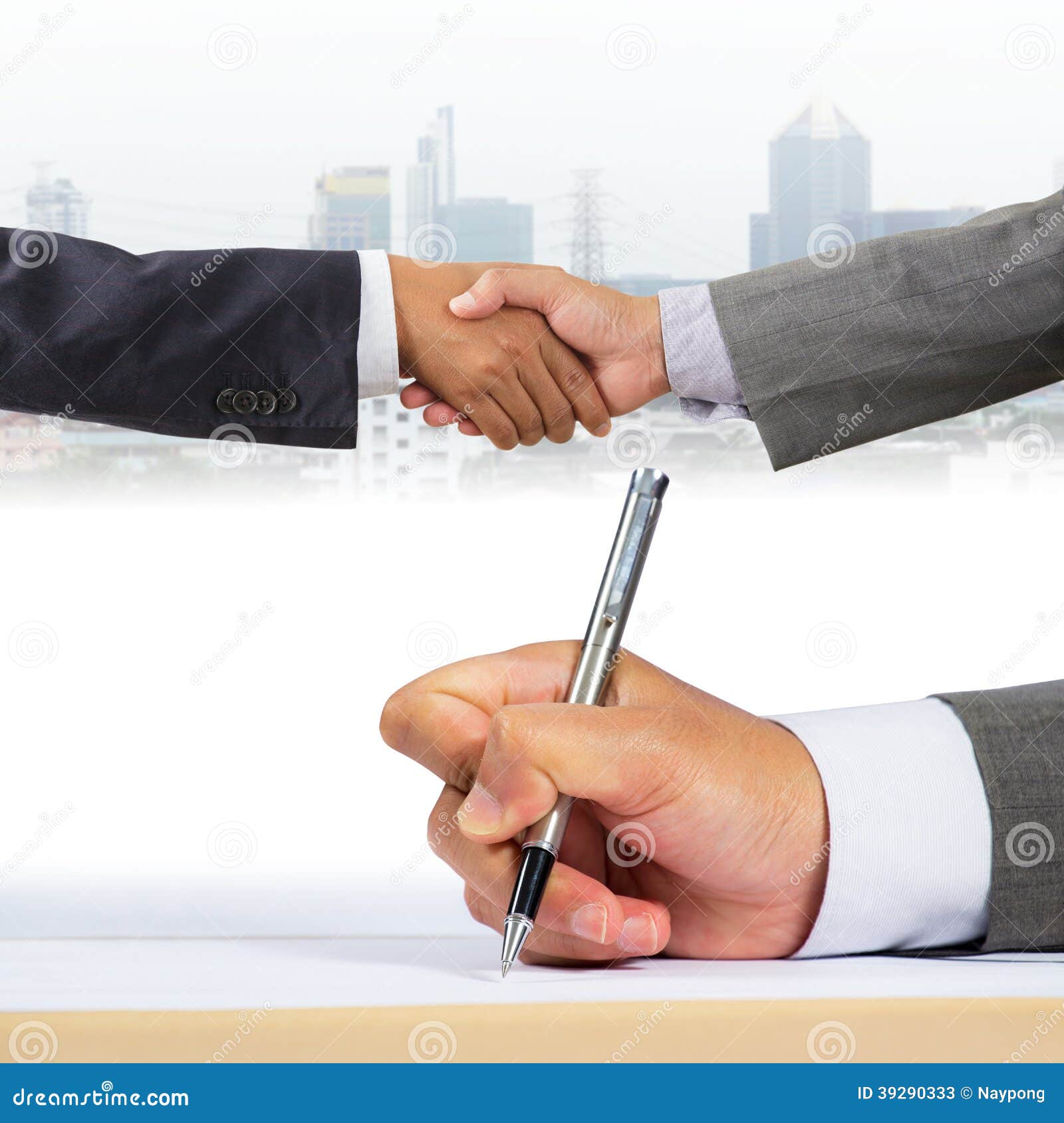 Business People Handshaking Stock Image - Image of businessman ...