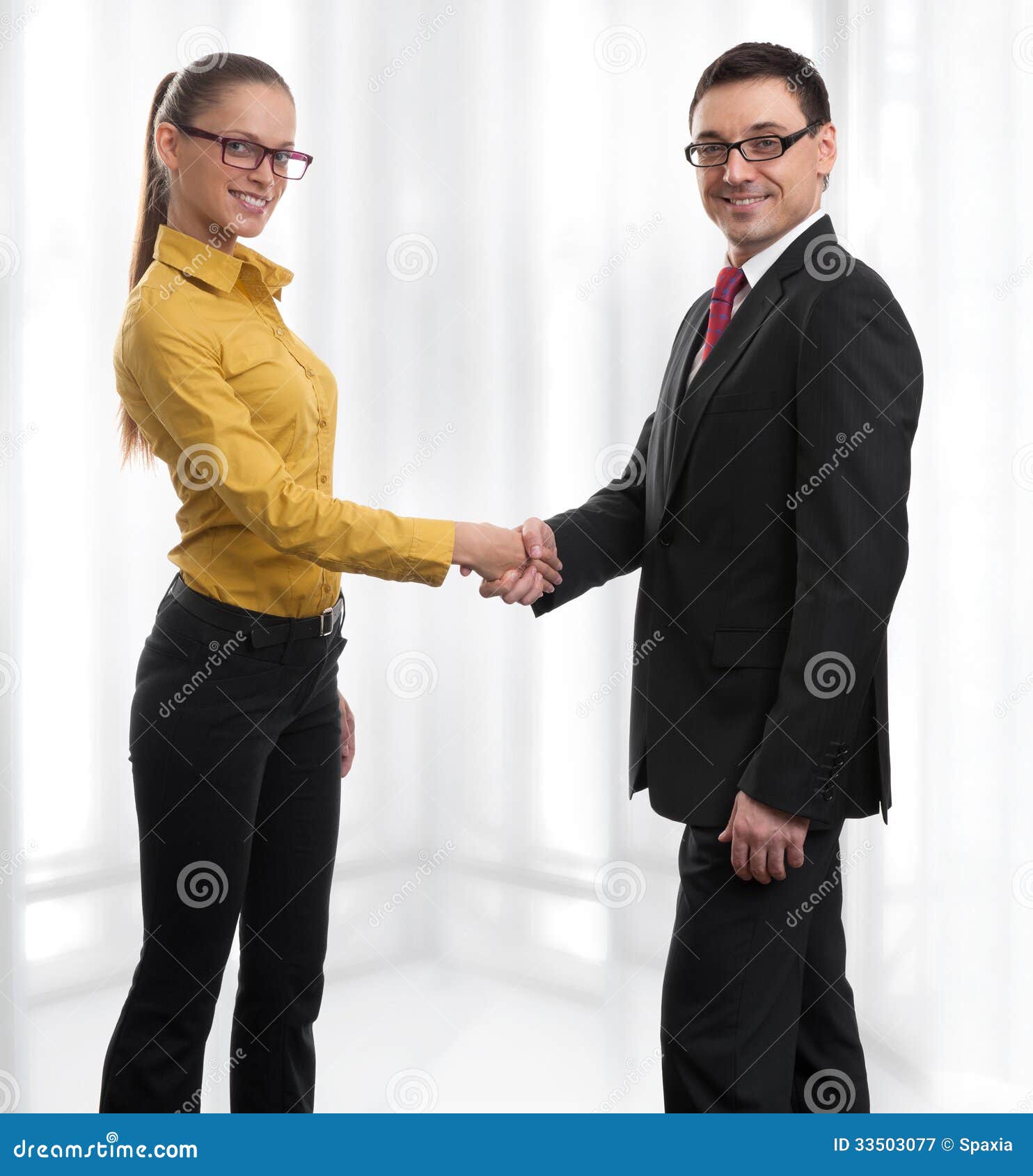 Business People Handshaking Stock Image - Image of white, team: 33503077