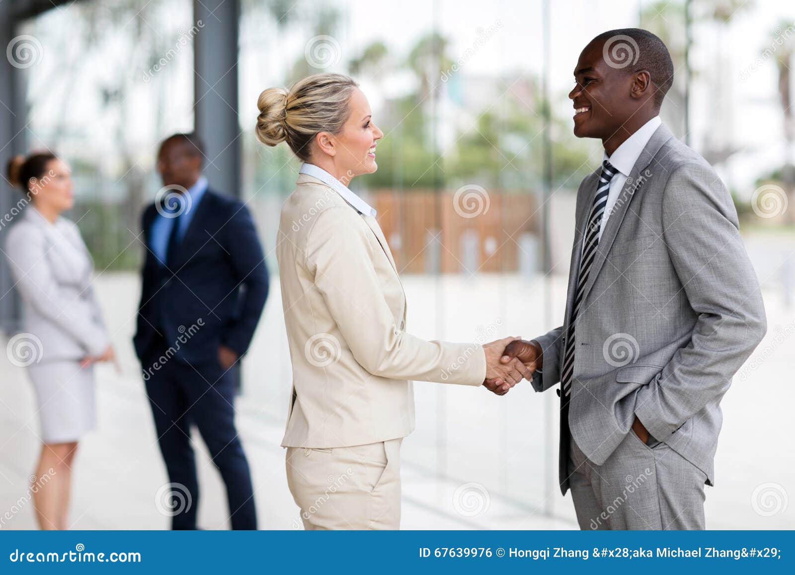 Business People Handshaking Stock Photo - Image of middle, adult: 67639976