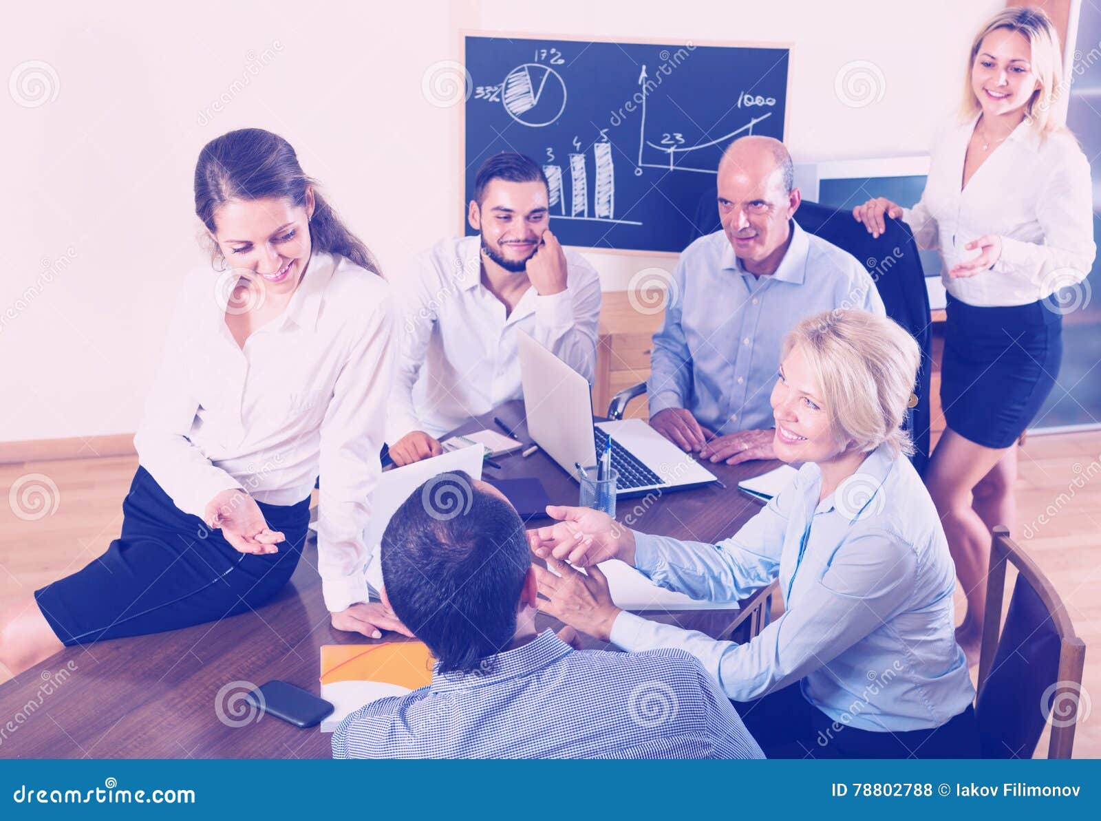 Business People Having Break Stock Photo - Image of meeting, smile ...