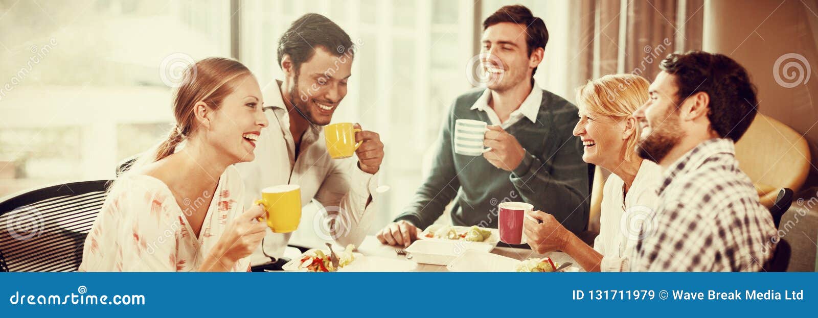 Business People Having Breakfast Stock Image - Image of adult, beverage ...