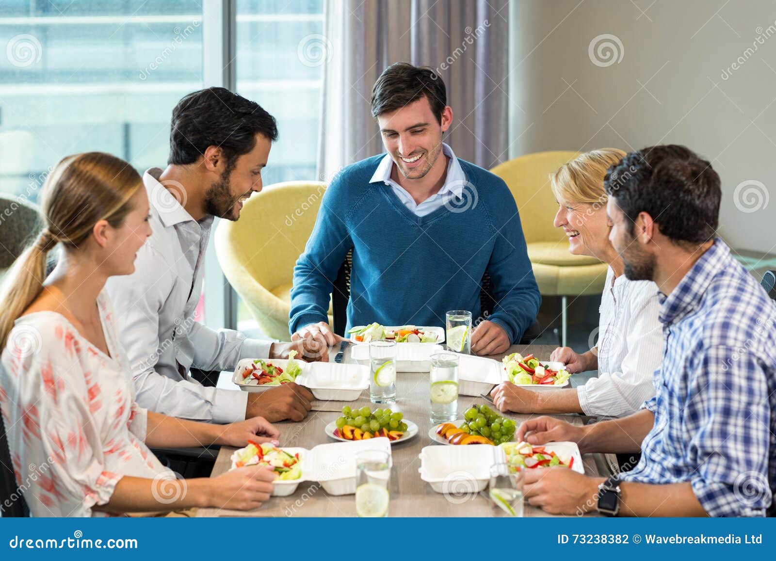 Business People Having Breakfast Stock Photo - Image of communication ...