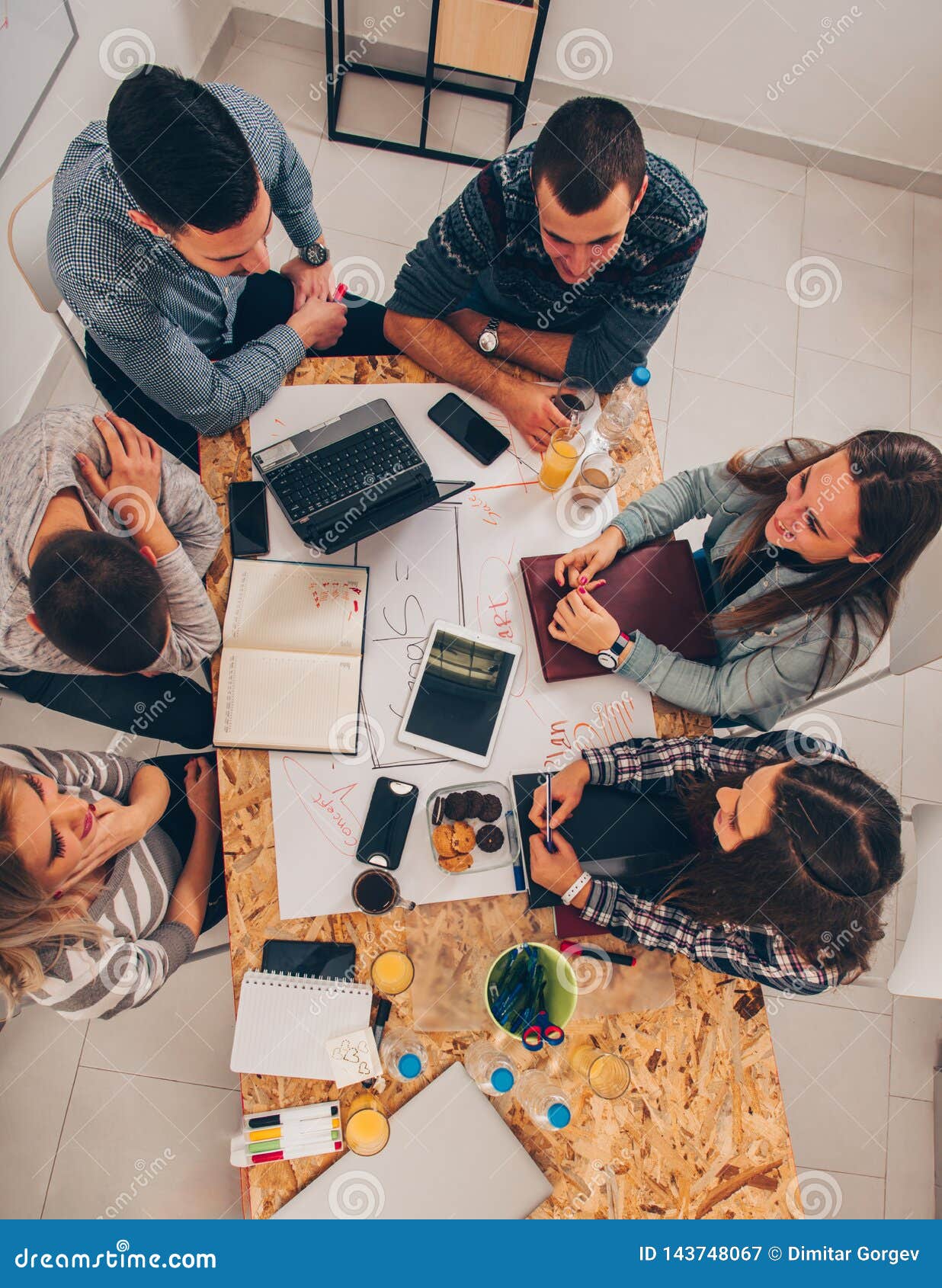 Business People Having a Briefing Stock Image - Image of conference ...