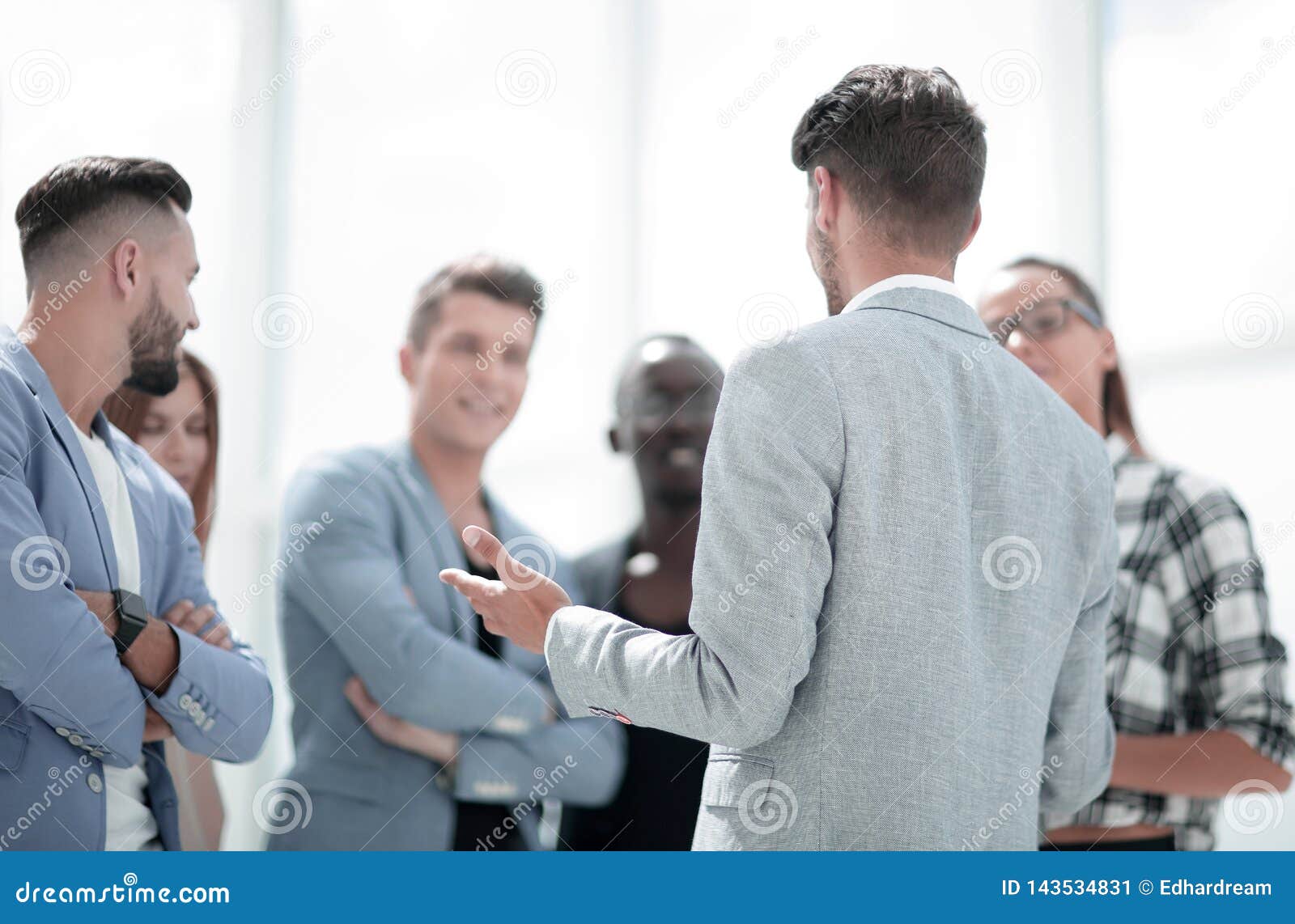 Business People Having Conversation Over New Project. Stock Image ...