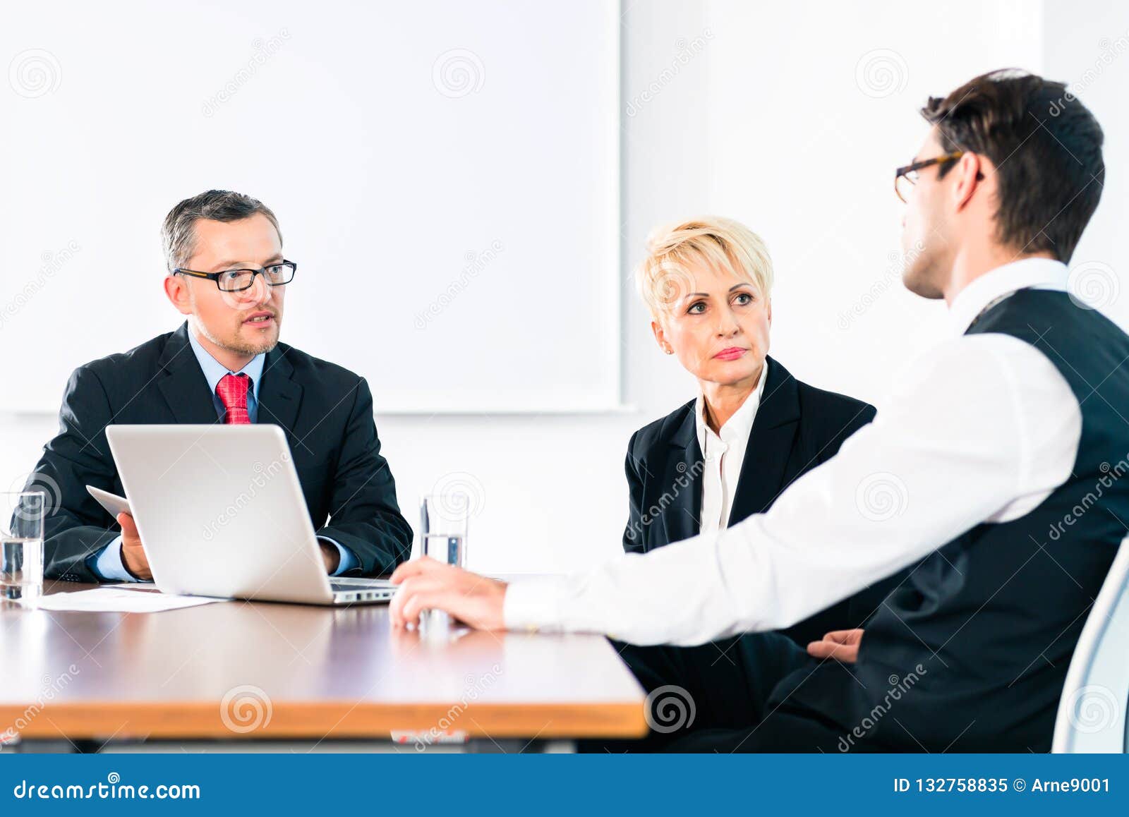 Business People Having Conversations in Office Stock Image - Image of ...