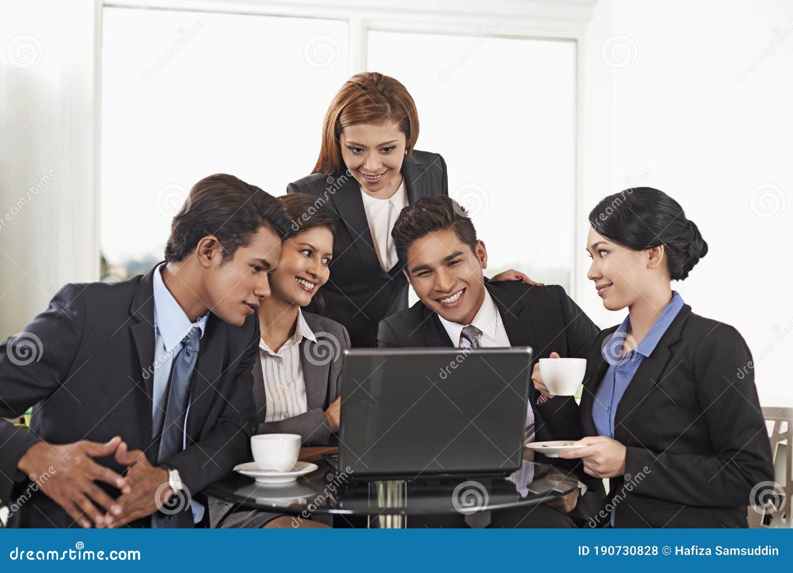 Business People Having a Discussion during Break Time. Conceptual Image ...