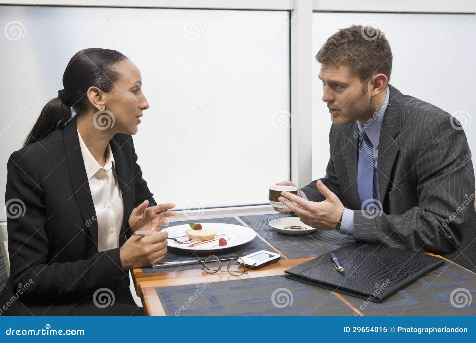 Business People Having Discussion during Their Break Stock Photo ...