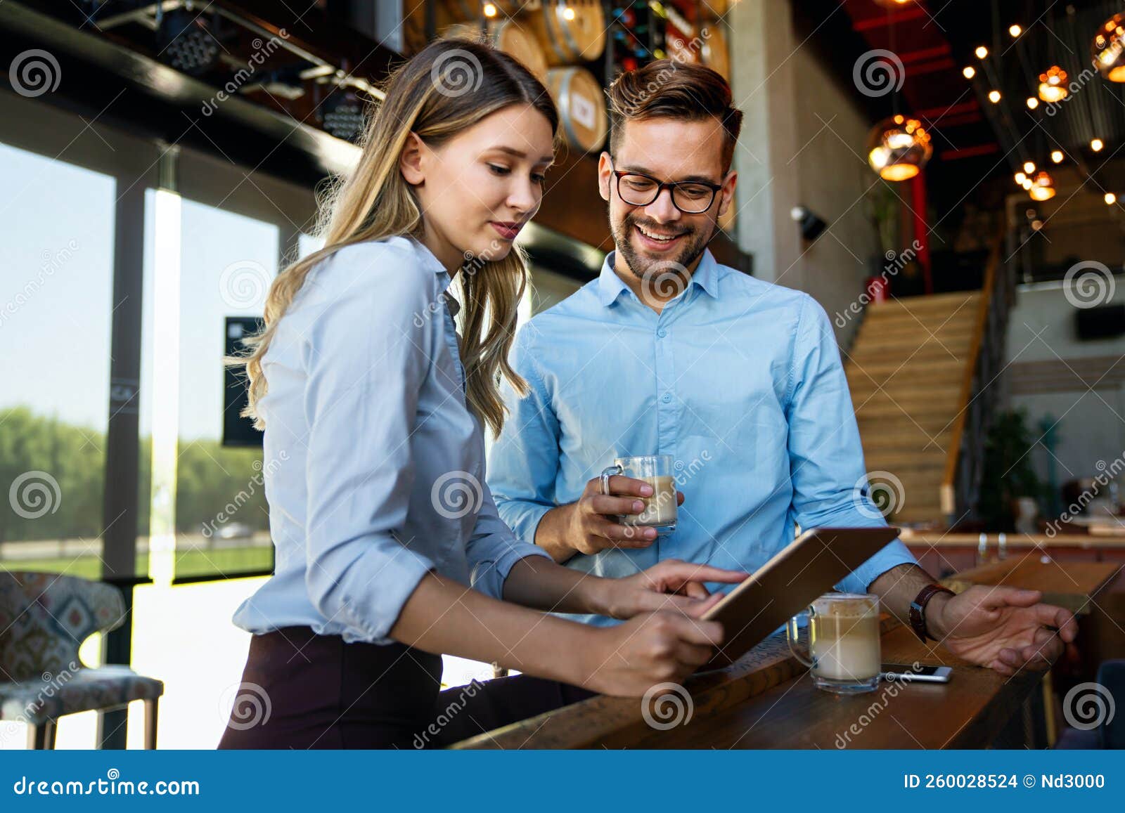 Business People Having Fun and Chatting at Workplace Office Stock Photo ...