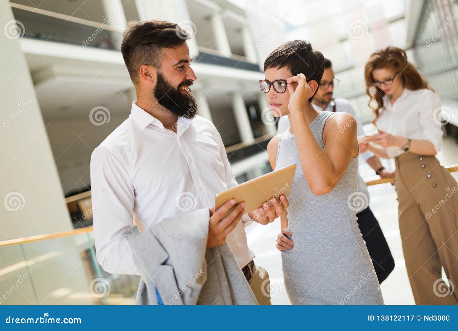 Business People Having Fun in Office Stock Image - Image of cheerful ...