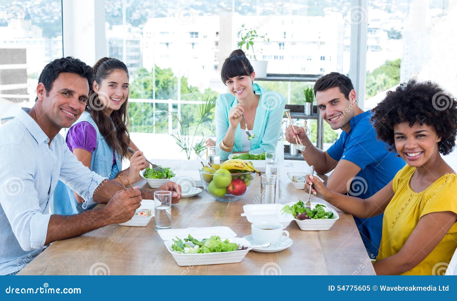 Business People Having Lunch Stock Image - Image of cool, happy: 54775605