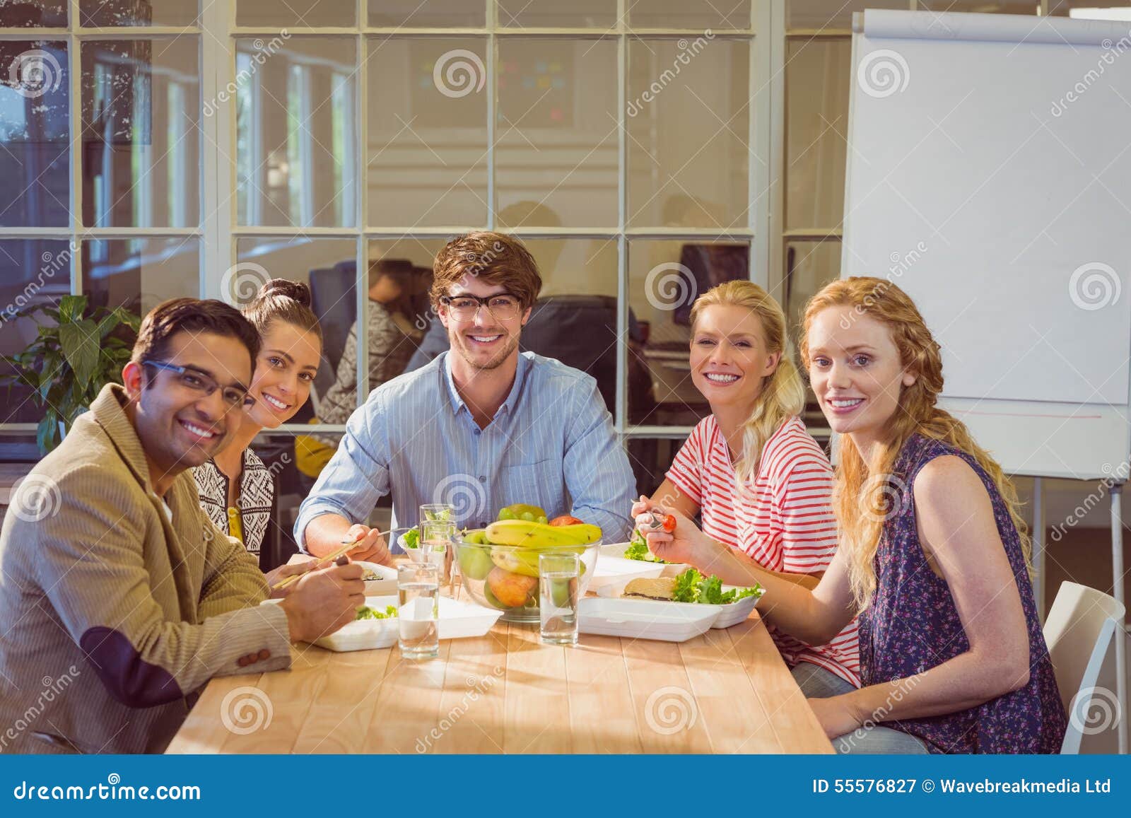 Business People Having Lunch Stock Image - Image of apple, fruit: 55576827