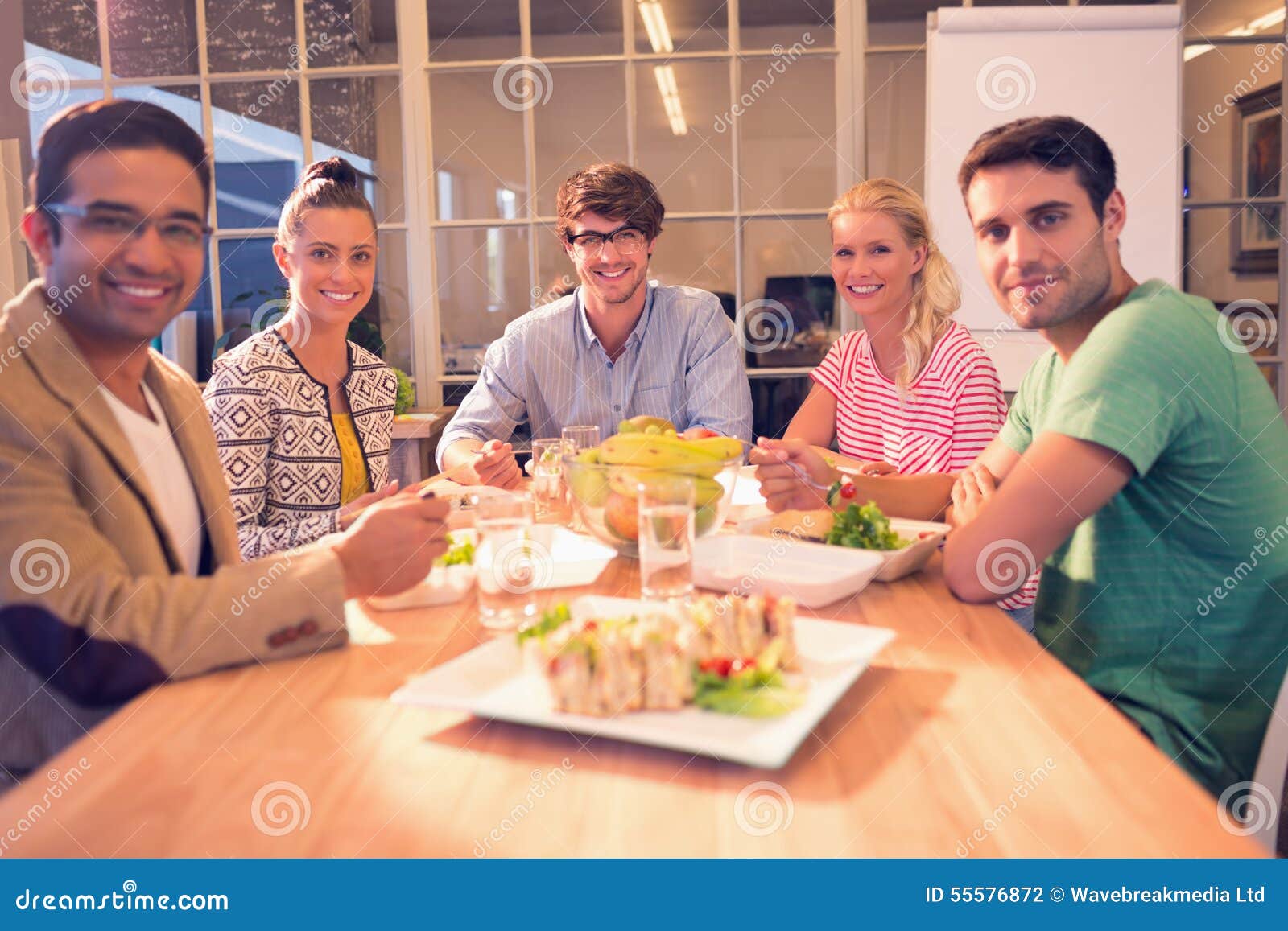 Business People Having Lunch Stock Photo - Image of eating, dark: 55576872