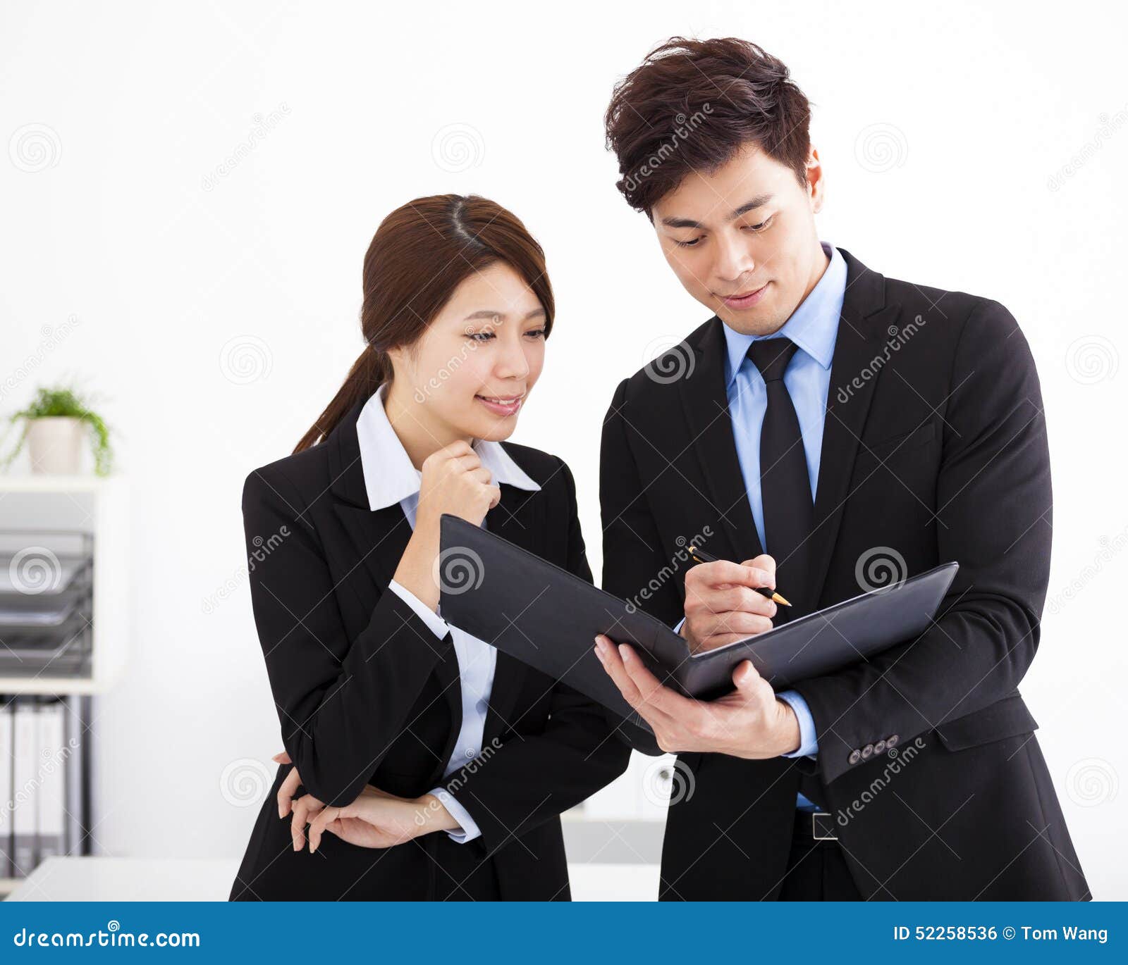 Business People Having Meeting and Discuss Stock Photo - Image of ...