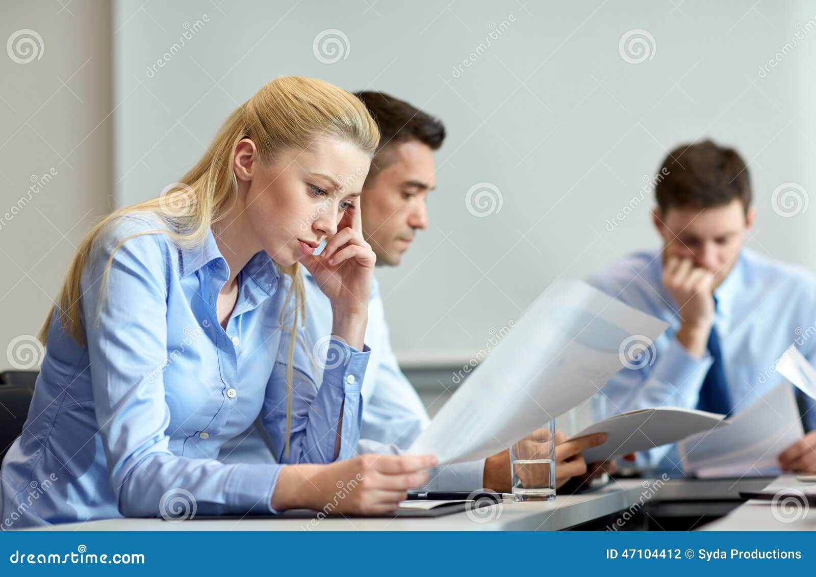 Business People Having Problem in Office Stock Photo - Image of ...