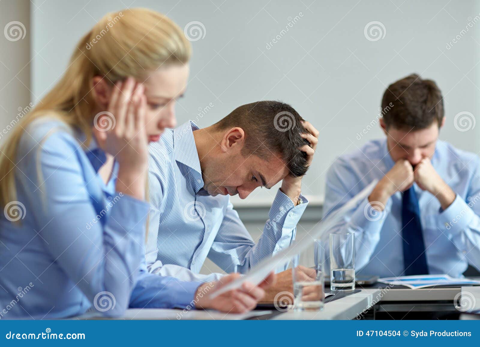 Business People Having Problem in Office Stock Photo - Image of crisis ...