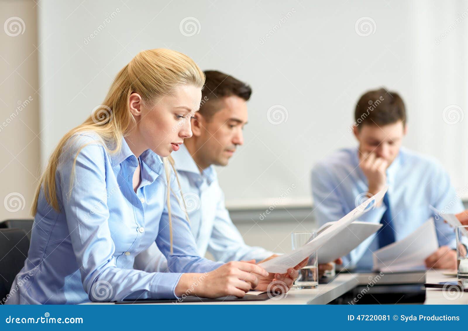 Business People Having Problem in Office Stock Image - Image of ...
