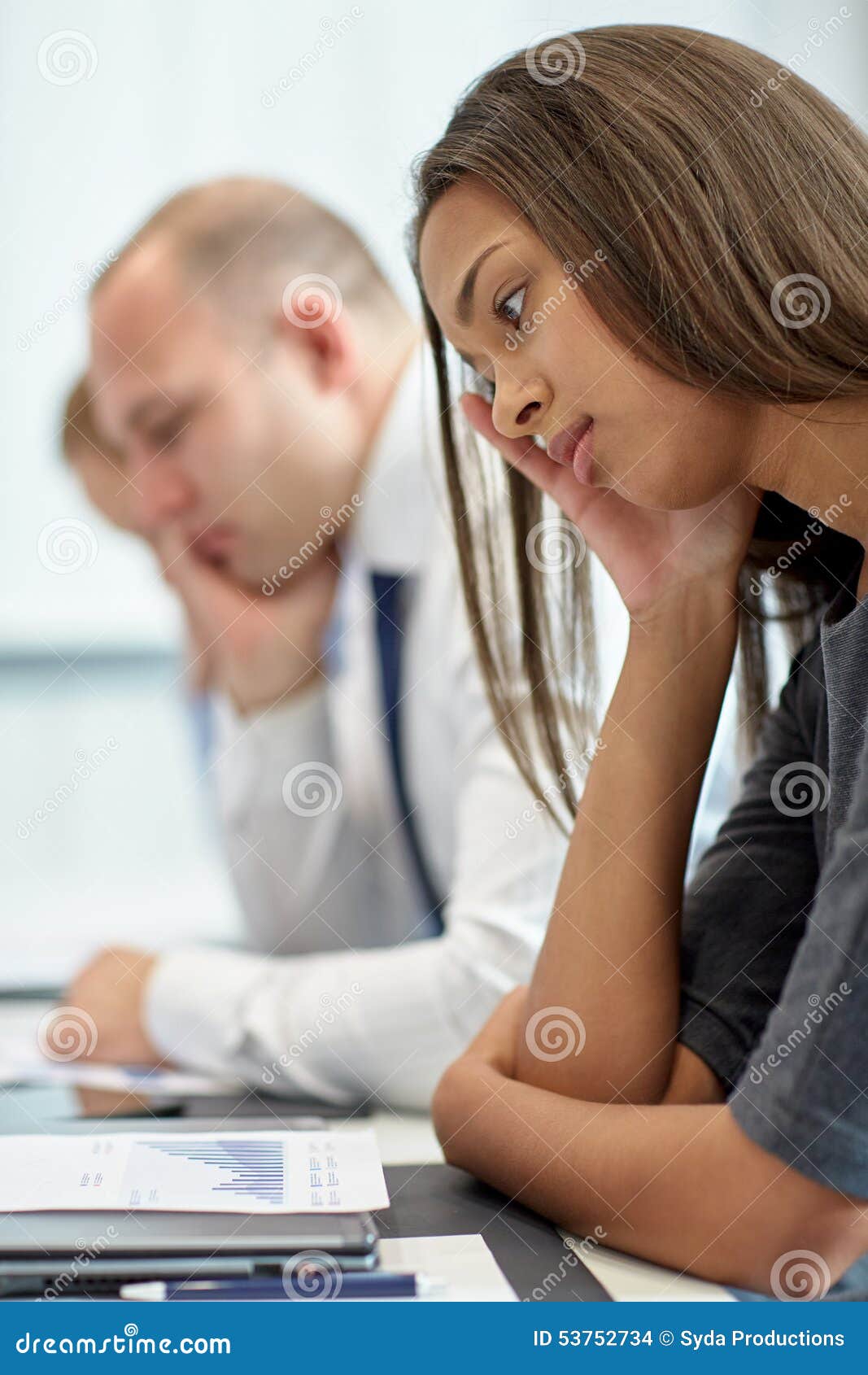 Business People Having Problem in Office Stock Photo - Image of ...