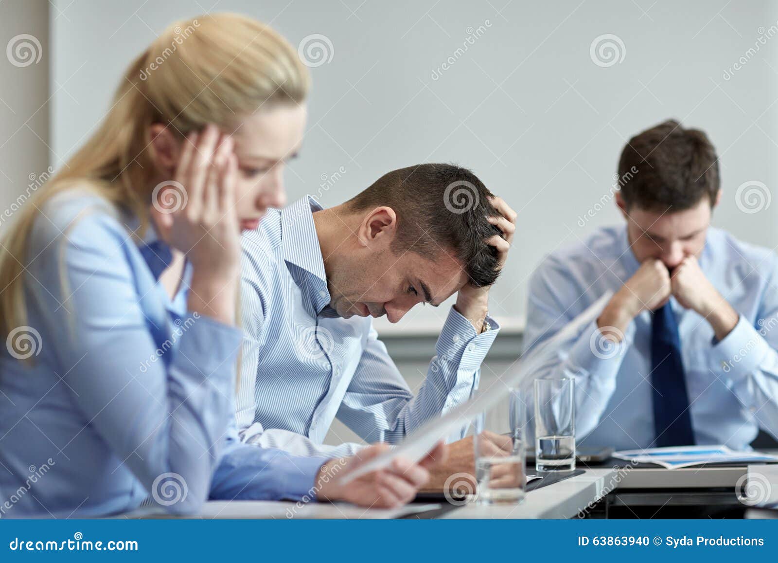 Business People Having Problem in Office Stock Photo - Image of group ...